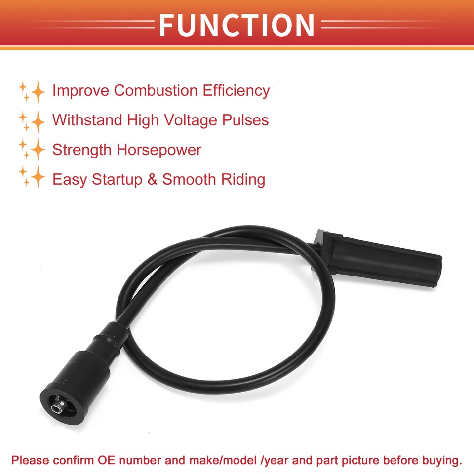 7 Pcs Spark Plug Wire Ignition Coil Cable No.12173579 for Chevrolet ...