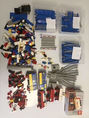 Lego 12V Eisenbahn Konvolut elektrische Weichen ,Schienen ,Schwellen ...