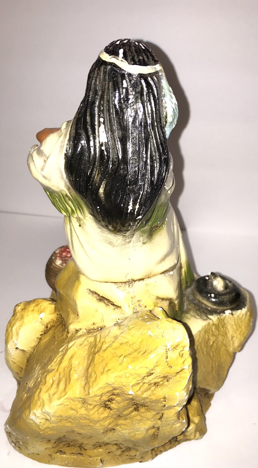 Vintage Indian Maiden Squaw Papoose Chalk ware Statue Native American ...