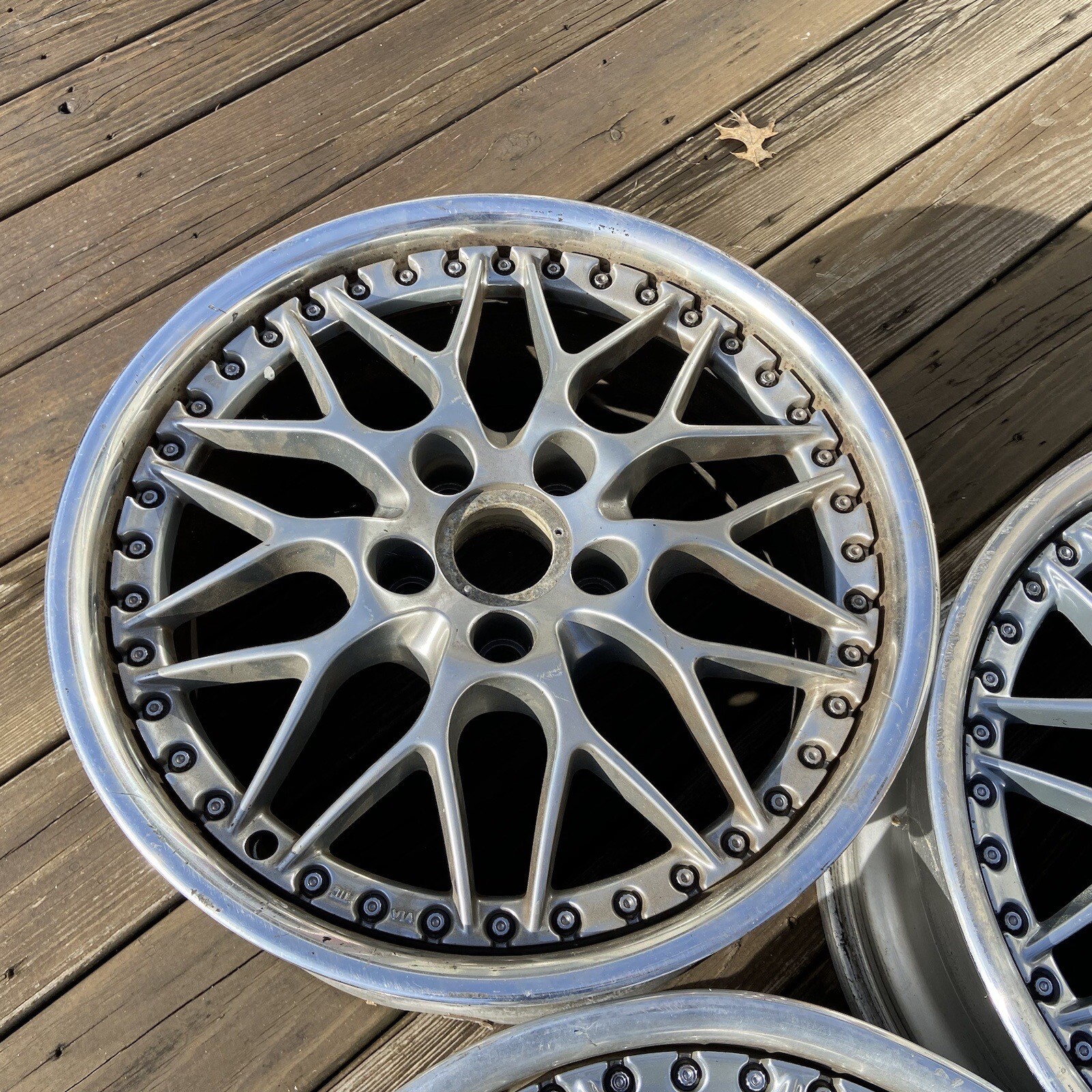 17x8 Enkei Aegis Mesh JDM Wheels 3pc +37 Hi Disk 5x112 VW AUDI Wheels ...