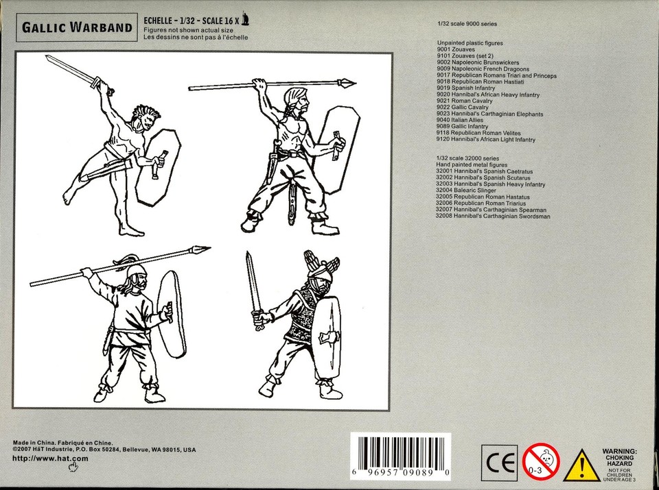 HaT Miniatures 1/32 GALLIC WARBAND Figure Set | eBay