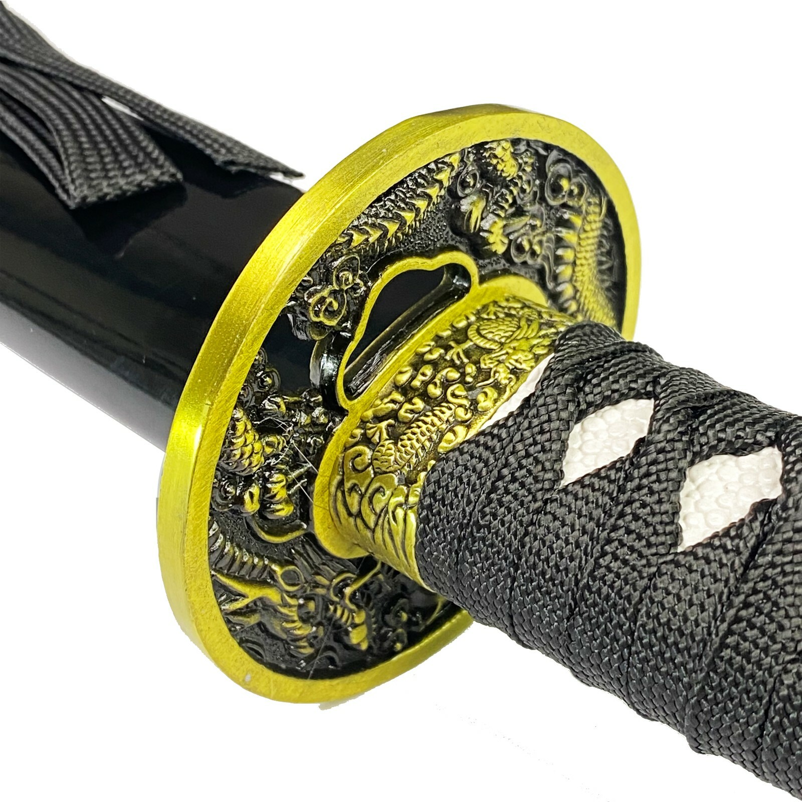 Bishamon 42 1/2" Samurai Sword Carbon Steel Blade w/Dragon Design On ...