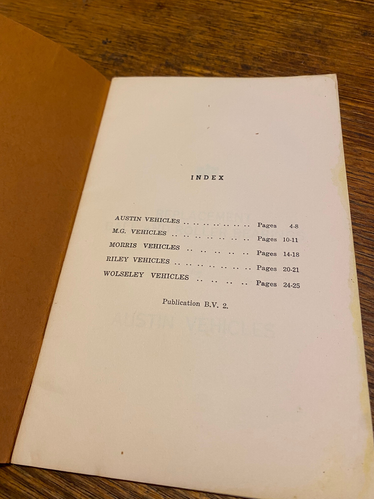 R&M Replacement Ball and Roller Bearings Book Austin M.G Morris Riley ...