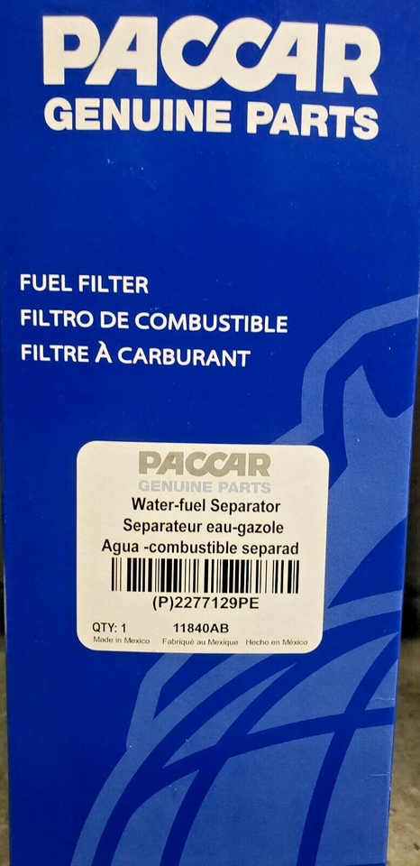PACCAR OEM GENUINE Water-Fuel Separator Filter Element 2277129PE ...