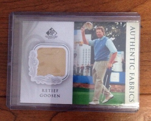 2004 SP Signature Golf Retief Goosen Authentic Fabrics Shirt Card | eBay