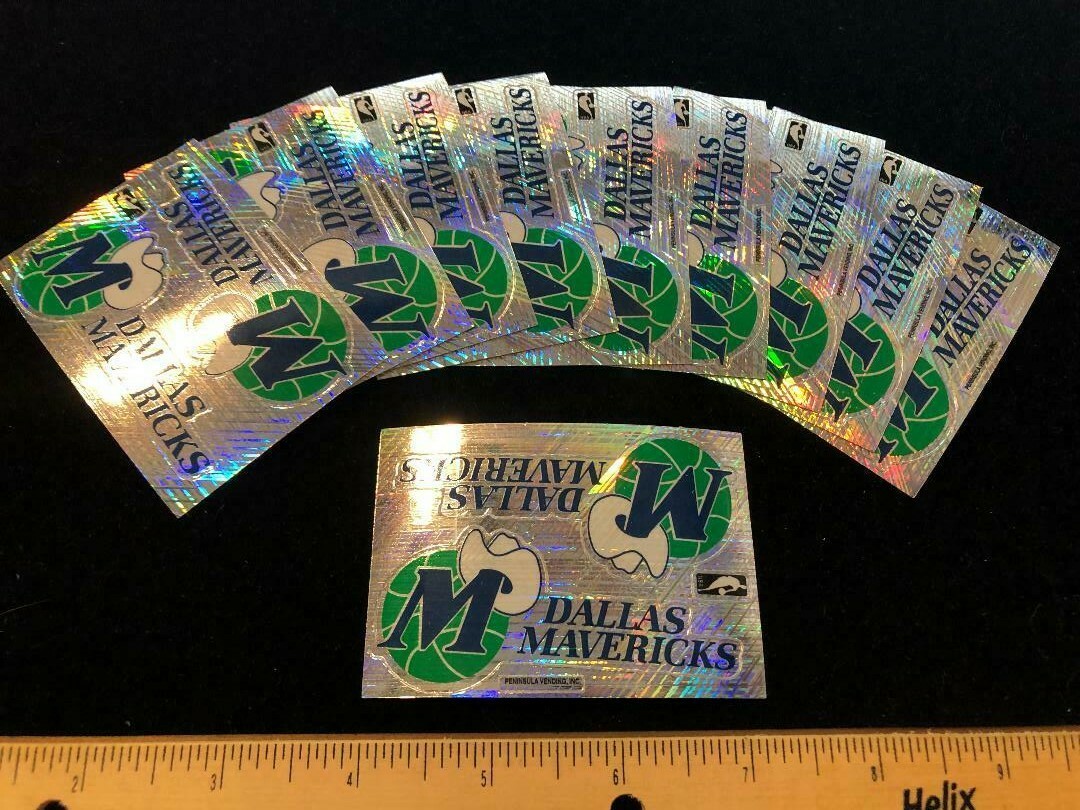 10 count Lot of NEW Dallas Mavericks Prismatic Sticker Sheets - 2.25x3 ...