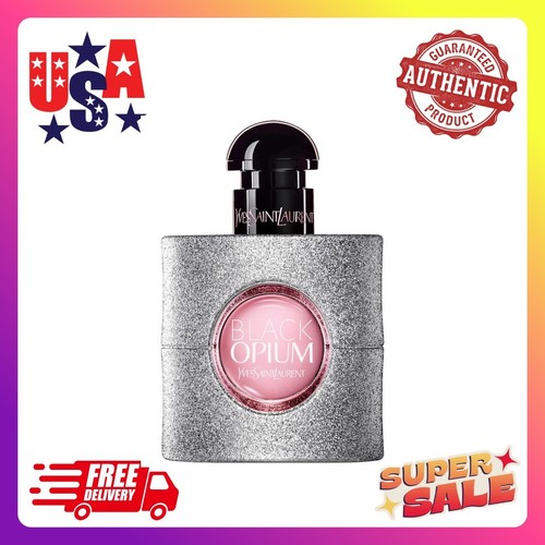 YSL Black Opium Eau de Parfum Glitter with Marshmallow & Coffee 30ml | eBay