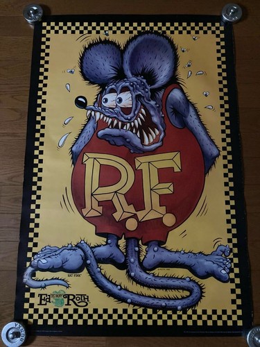 Vintage ED ROTH Ed Roth s RAT FINK Rat Fink Moon Eyes Hot Rod Airbrush ...