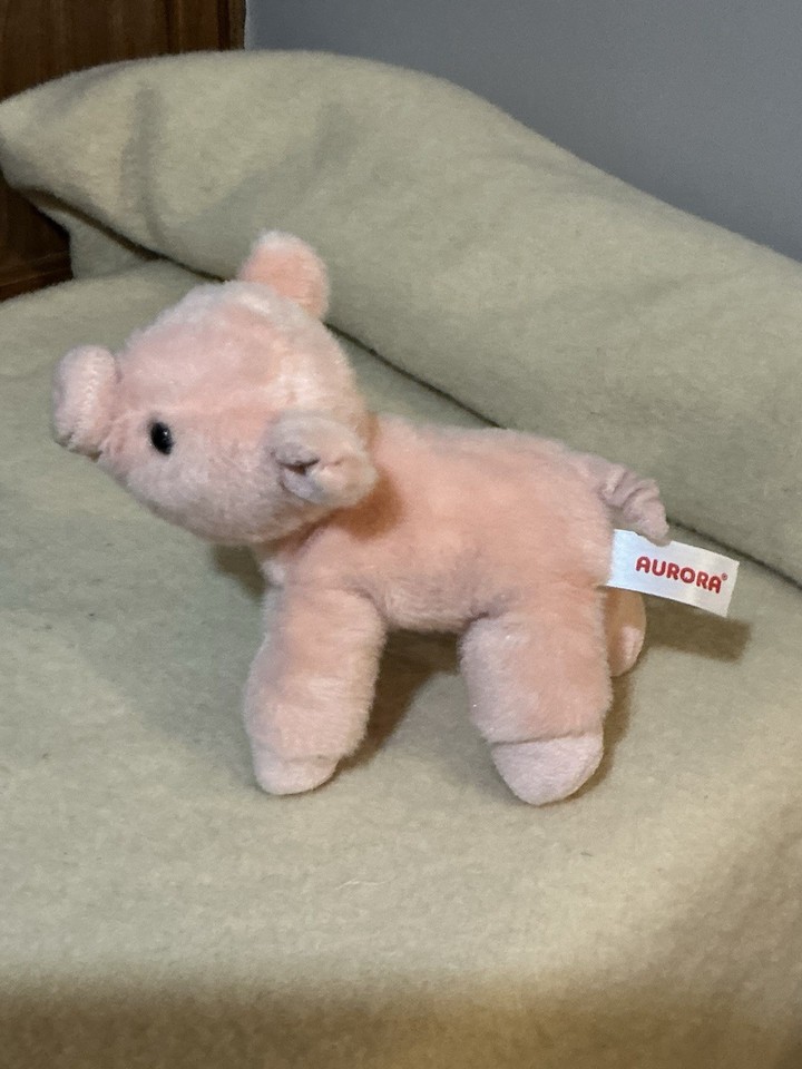 AURORA Plush Pink Pig Piglet Stuffed Animal 8” EXCELLENT sweeeet | eBay