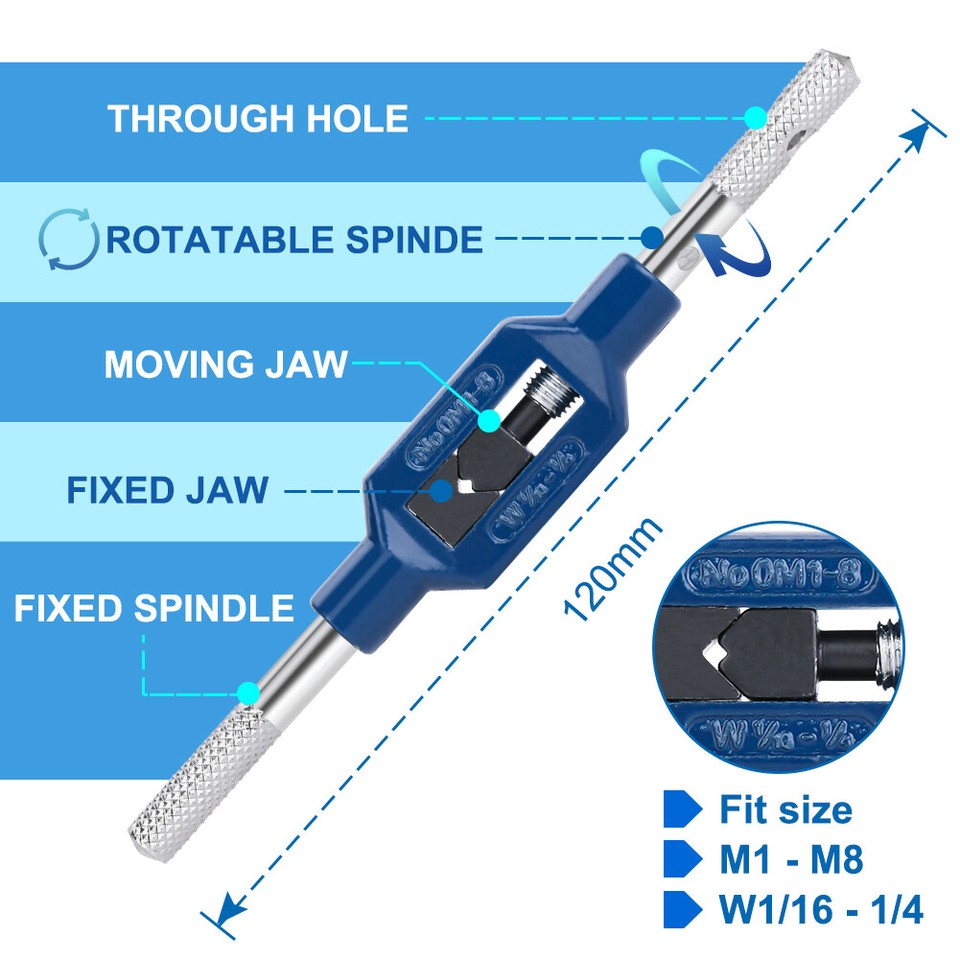 11pcs Micro Taps Bits Mini Machine Screw Drill Tap Set Metric Thread ...