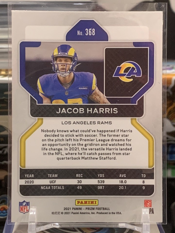 2021 Panini Prizm Jacob Harris #368 RC Rookie Card WB 1A | eBay
