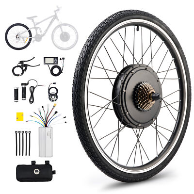 26" eBike Conversion Kit Rear Wheel Electric Bike 1000W Direct Drive ...