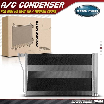 AC Condenser with Receiver Drier for BMW F10 F12 F90 M5 12-17 M6 M6 ...