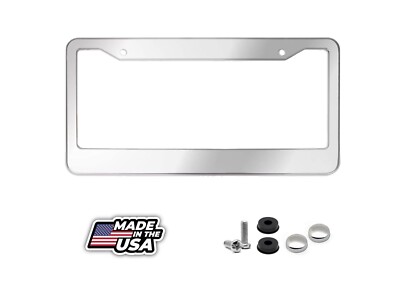 Heavy Duty 304 Stainless Steel License Plate Frame Including Mounting ...