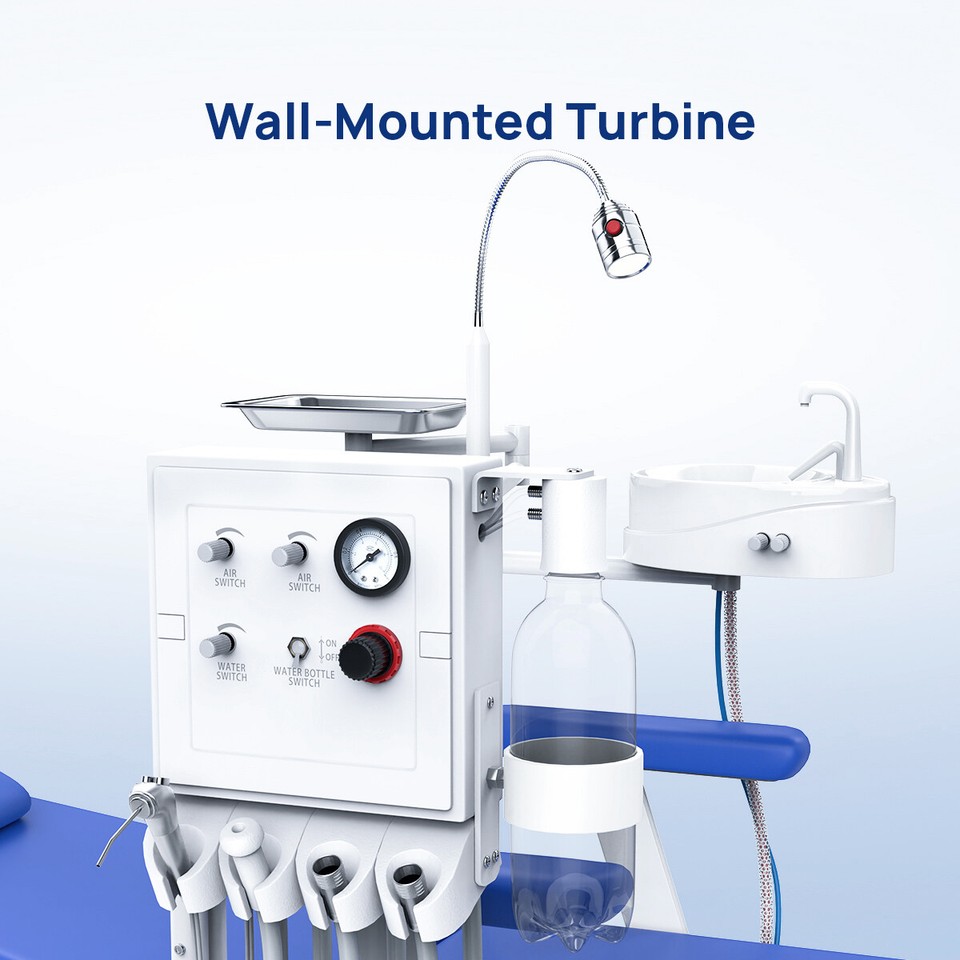 Portable Dental Folding Chair+LED Light+Turbine Unit/Low Speed ...