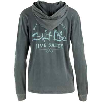 Salt Life Women's Long Sleeve Boyfriend fit Hoodie Size S | eBay