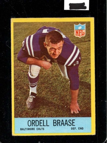 1967 PHILADELPHIA #16 ORDELL BRAASE GOOD+ (RC) COLTS *X61922 | eBay