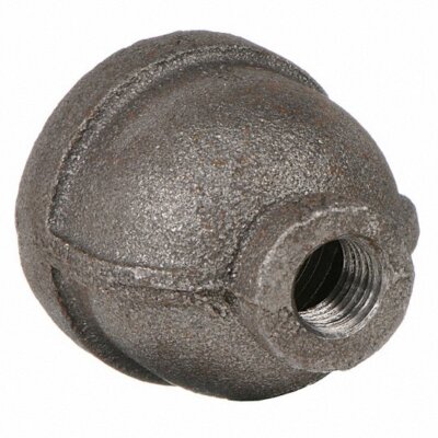 2" x 3/4" Bell End Reducing Coupling Female NPT Class 150 Malleable ...