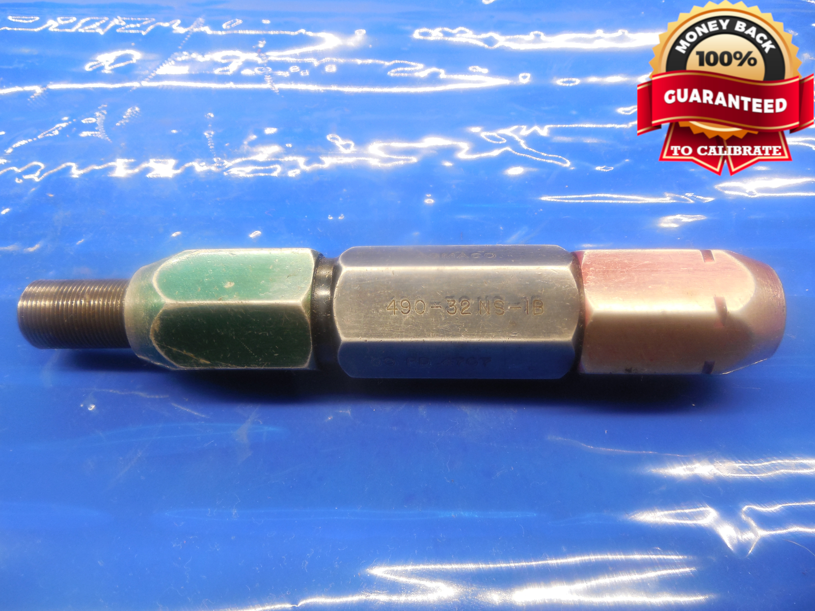 0.490 32 NS 1B THREAD PLUG GAGE .49 GO ONLY P.D. = .4707 UNS-1B 2B 3B ...