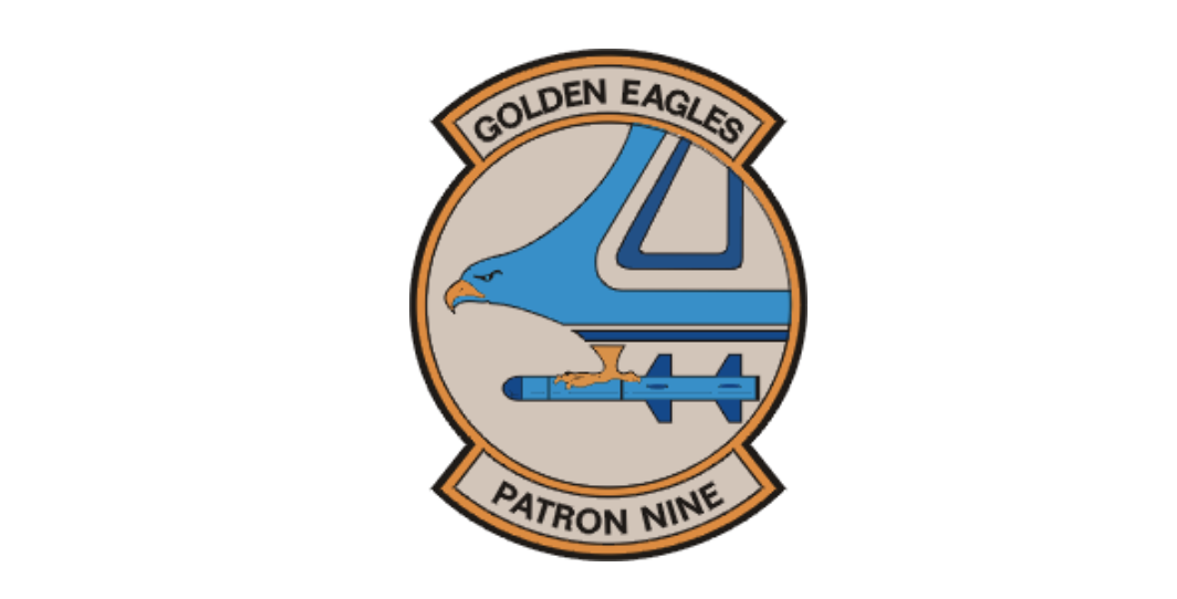 4" us navy vp-9 patrol squadron golden eagles bumper sticker decal usa ...