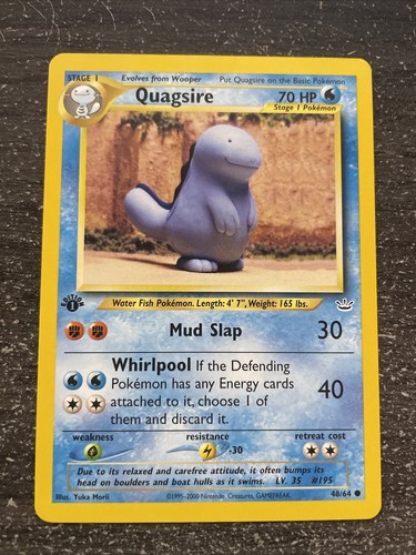 QUAGSIRE COMMON - POKÉMON 48/64 1ST NEO RÉVÉLATION NEUF/MINT ENGLISH | eBay