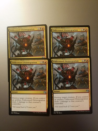 Kaladesh MTG Unlicensed Disintegration X4 Magic uncommon | eBay
