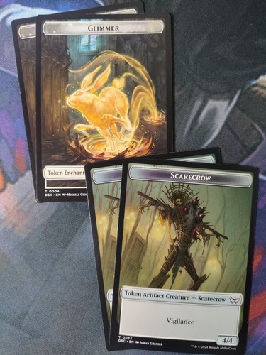 Glimmer / Scarecrow Double-Sided Token x 4 | 7% Off 2+ | Duskmourn | NM ...