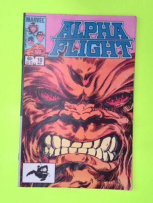 Alpha Flight #10 Vol. 1 1984 Marvel Comics High Grade Comic Book A74 ...