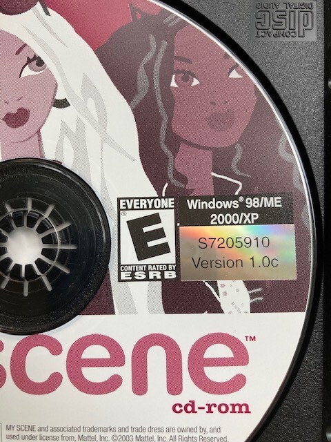 My Scene CD-ROM by Vivendi Universal - Vintage PC game for Windows 98 ...