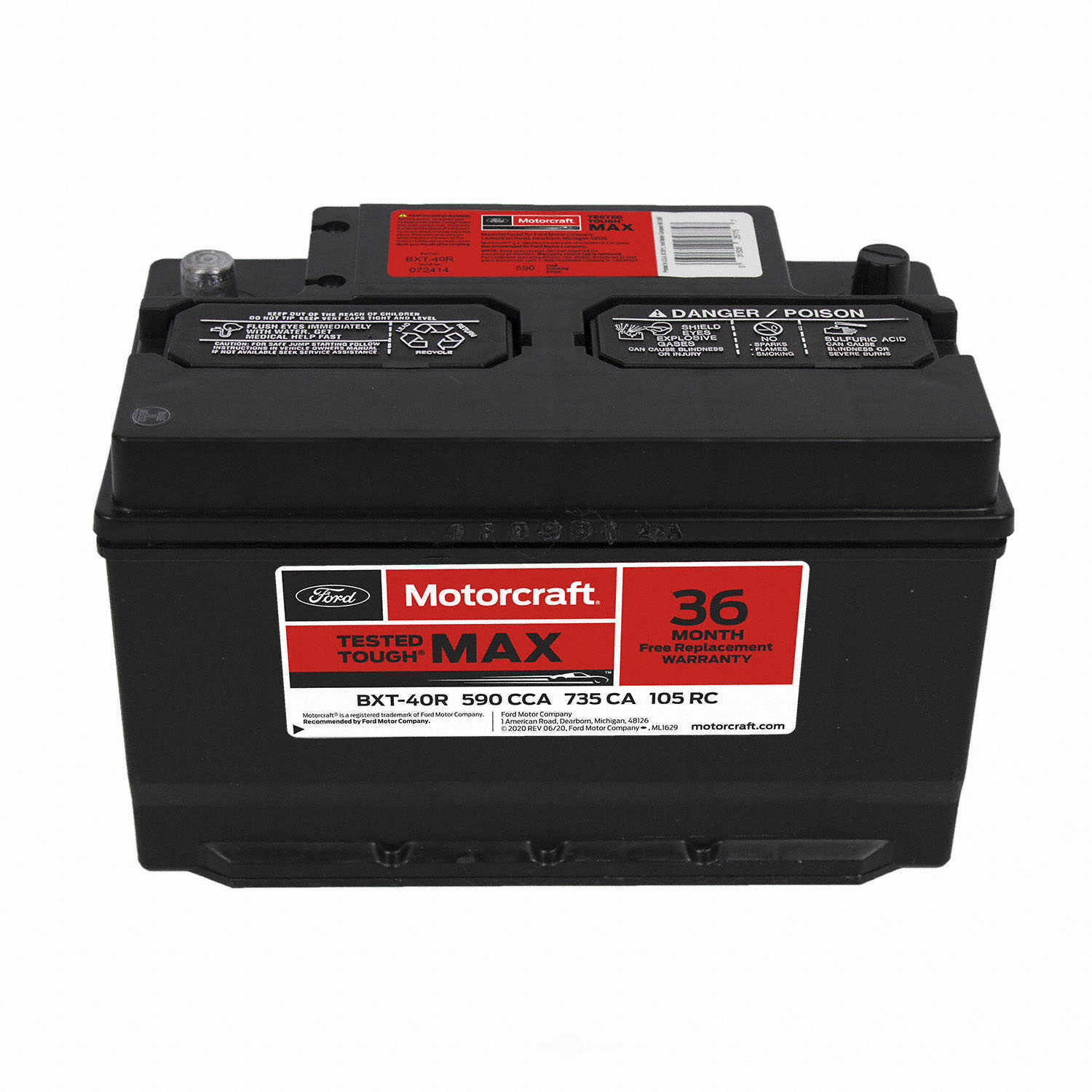 Vehicle Battery-Tested Tough Max Battery Motorcraft BXT-40-R | eBay