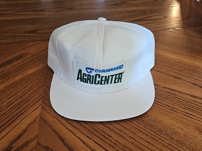 CYANAMID AGRI-CENTER Farm Agricultural Hat White NWOT Trucker Mesh Snap ...