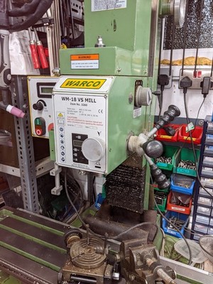 Warco WM-18 VS Milling machine, With DRO, Vice, Tooling. | eBay UK
