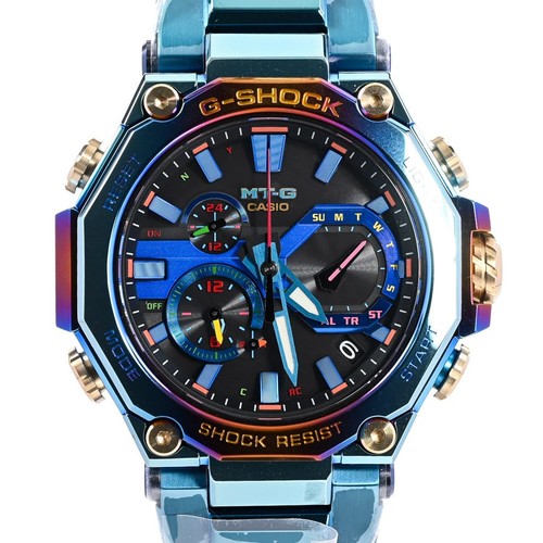 CASIO G SHOCK Blue Phoenix Wristwatch MTG B2000PH 2AJR Black Men s Used ...