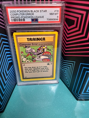 2000 WOTC Pokemon Black Star Promo #16 Trainer Computer Error (Rocket's ...