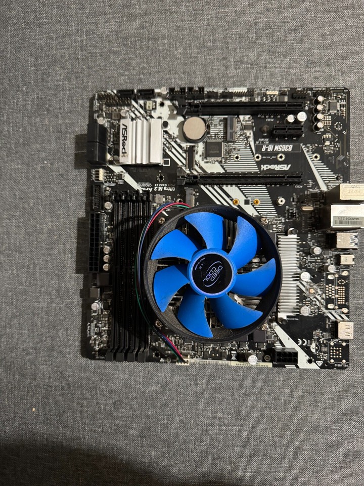 Intel Core i7-9700F CPU + ASRock B365M IB-R Motherboard + Cooling Fan ...