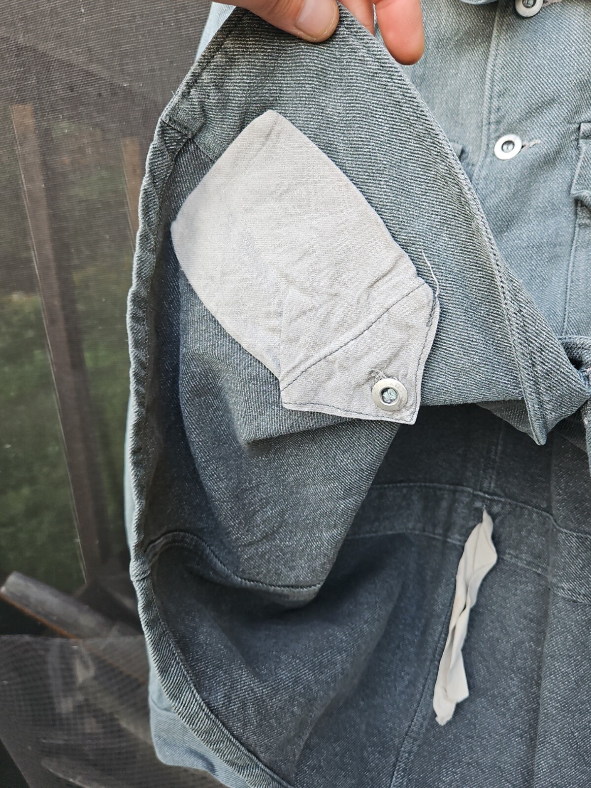 True Vintage 50s 60s Military Prison Denim Uniform Ja… - Gem