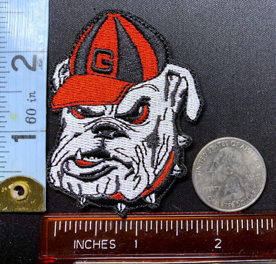 Georgia Bulldogs Throwback Patch | 1.75" x 2.5" | Iron On & Sew On ...