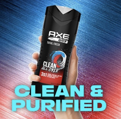 AXE Total Fresh 3-in-1 Shampoo - Conditioner - Body Wash -16 fl oz (473 ...