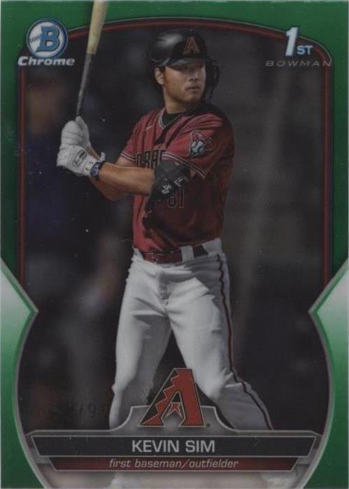 2023 Bowman Draft - Chrome Kevin Sim #BDC-16 Green Refractor /99 (RC) for sale online | eBay