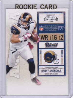 DANNY AMENDOLA ROOKIE CARD New England Patriots Playoff Contenders ...