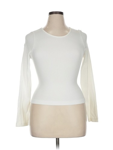 Basics Women Ivory Long Sleeve T-Shirt XL | eBay
