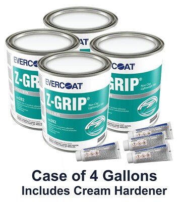 EVERCOAT Z-GRIP Non-Clog LIGHWEIGHT FILLER 282 Case of 4 w/Hardener | eBay