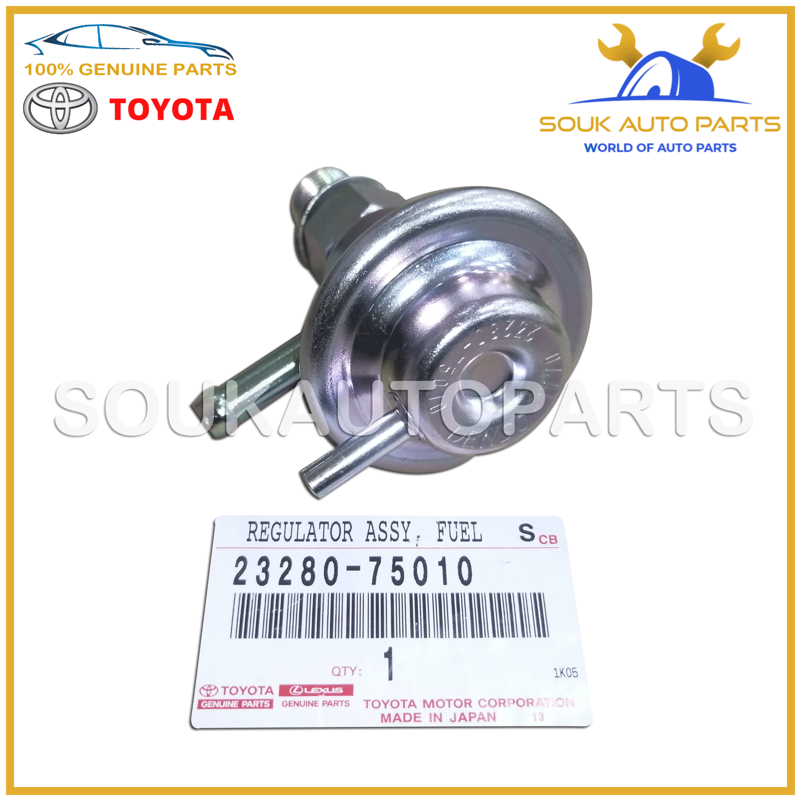 23280-75010 Genuine Toyota FUEL PRESSURE REGULATOR ASSY 2328075010 OEM ...