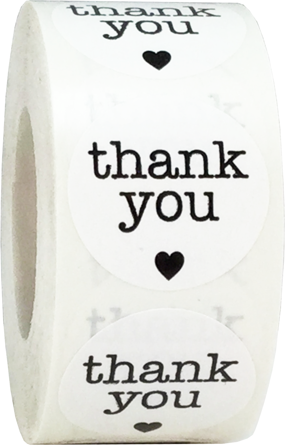 White with Black Thank You Stickers | 1" Inch Round | 500 Pack | eBay