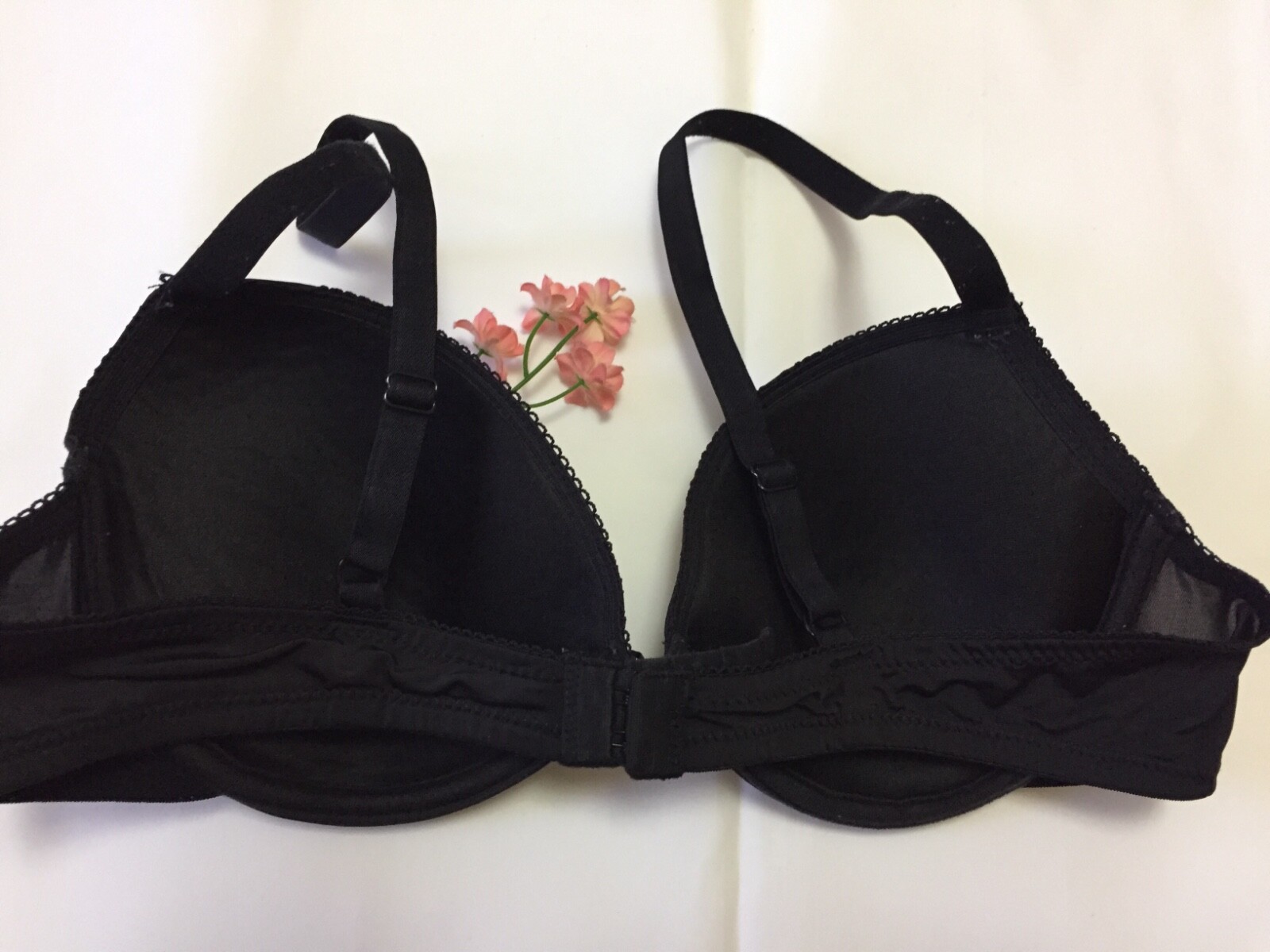 Label teared Bra size it 4c us 36c eu 80c padded underwired black | eBay