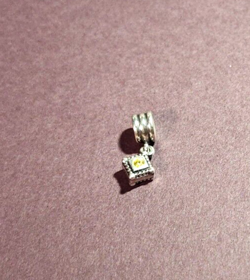 Rare and Authentic Dangling Diamond Pandora Charm - Gem