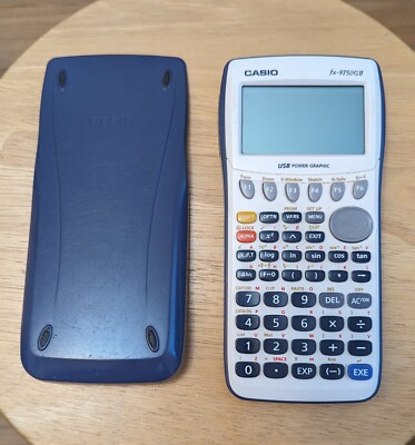 Casio fx-9750GII White/Blue Handheld USB Power Graphing Scientific ...