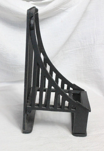 Vintage Black Cast Iron Suspension Bridge Bookend - One | eBay
