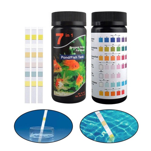 Professional Water Testing Kit 7 in 1 Test Strips for Fish Tank Pond ...