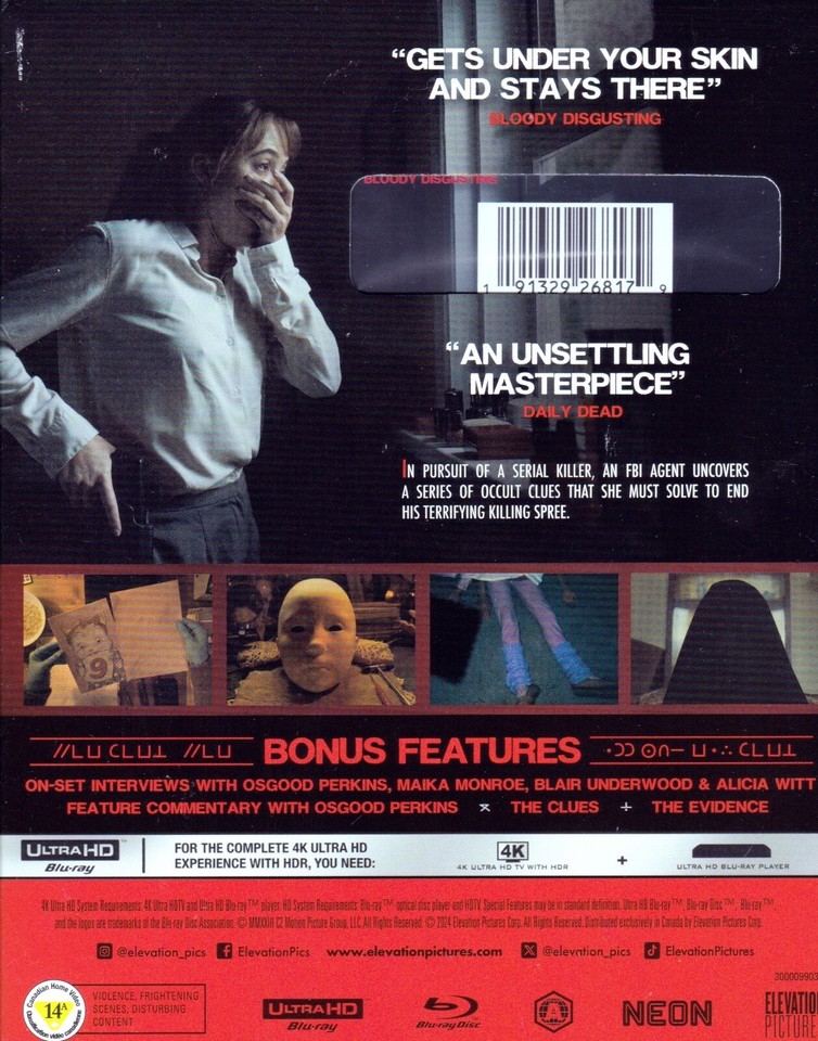 LONGLEGS 4K ULTRA HD & BLURAY SET with Maika Monroe & Nicolas Cage & Alicia Witt | eBay